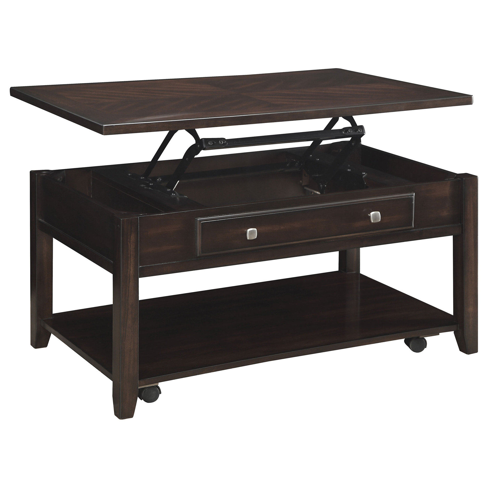 Astoria Grand Rectangular Wood Lift Top Coffee Table | Wayfair