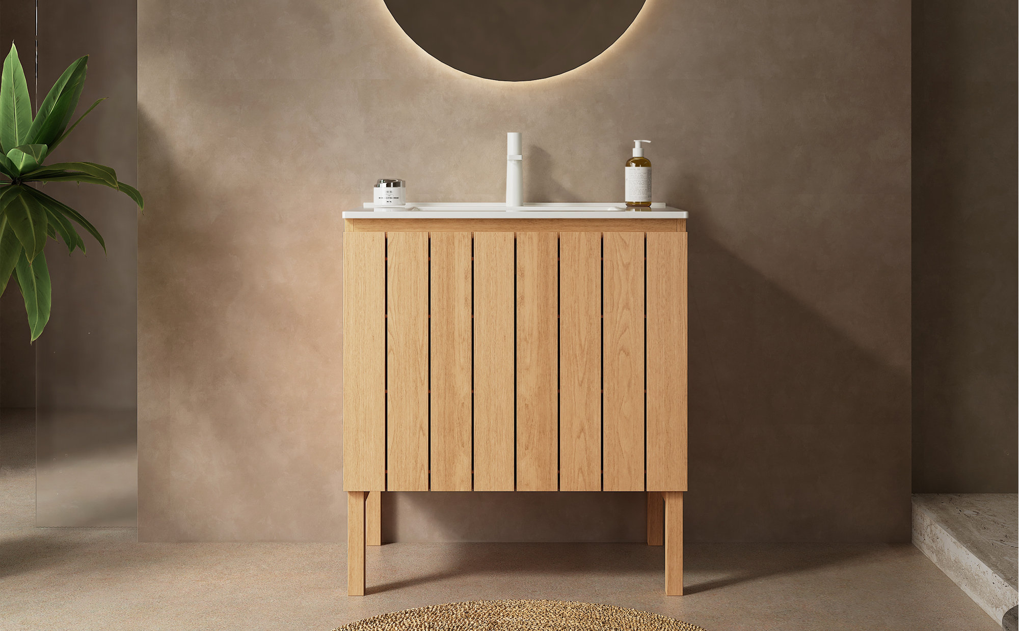 Mr Hua Charming Bathroom Vanity With Premium Basin And Abundant Storage ...