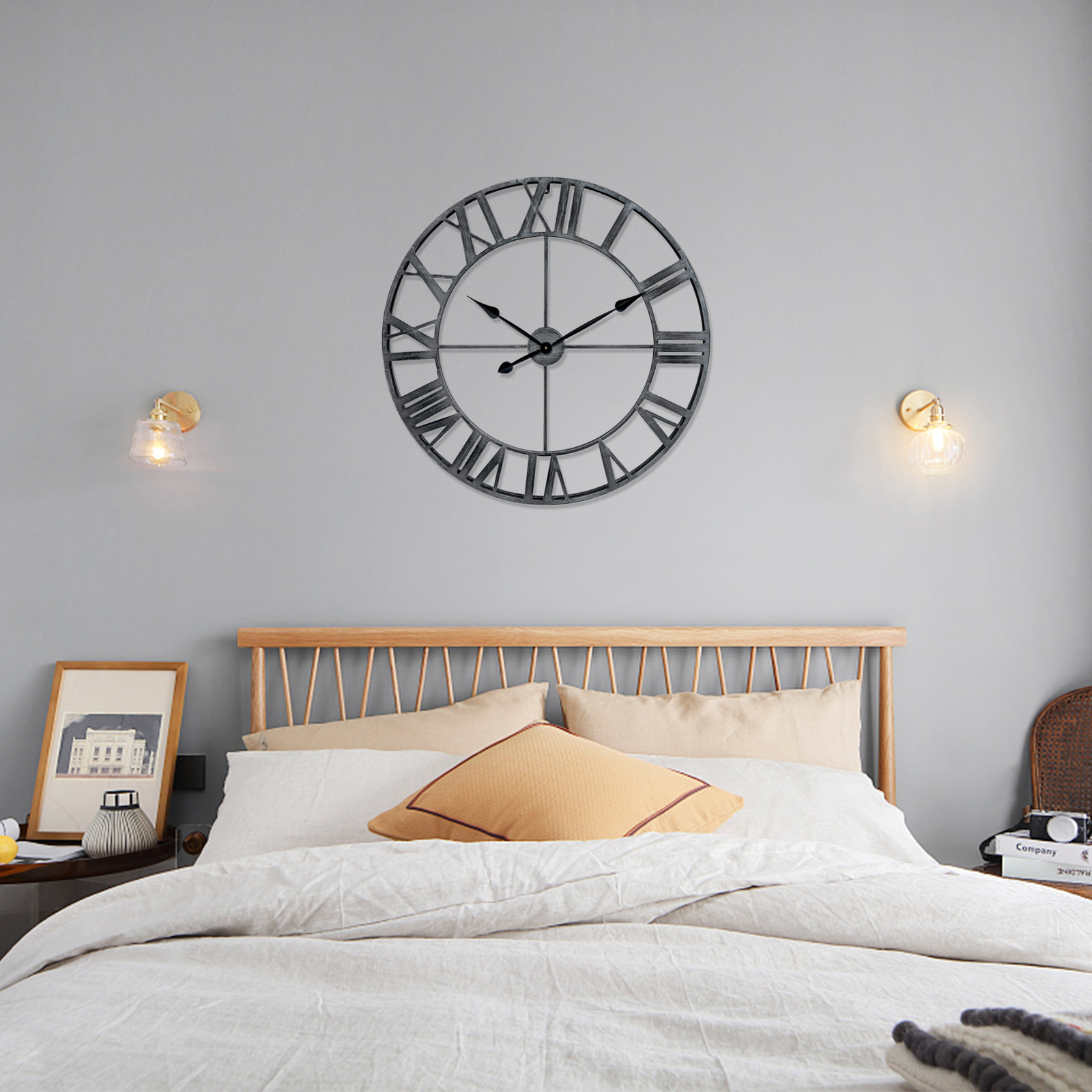 Charlton Home Oversized Upper Shockerwick 32" Wall Clock & Reviews ...