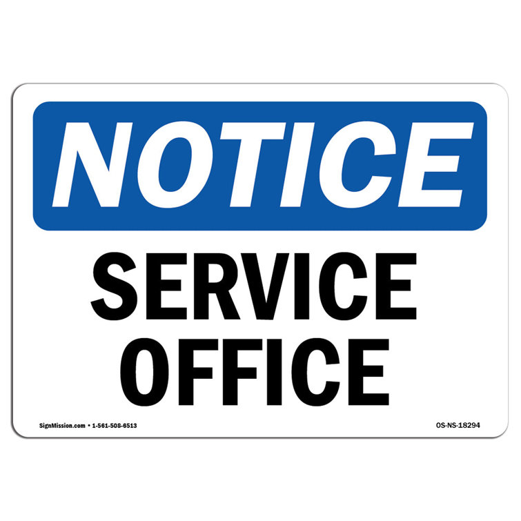 SignMission Service Office Sign | Wayfair