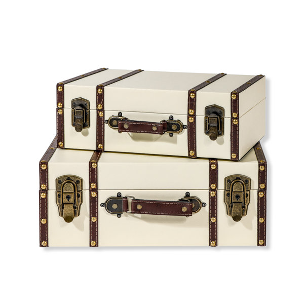 17 Stories Noorhan 2 Piece Decorative Trunk Set | Wayfair