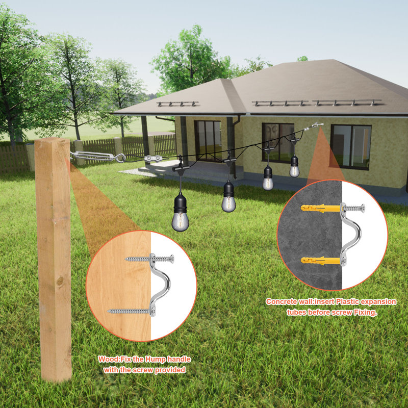 Image String Light Suspension Kit | Wayfair