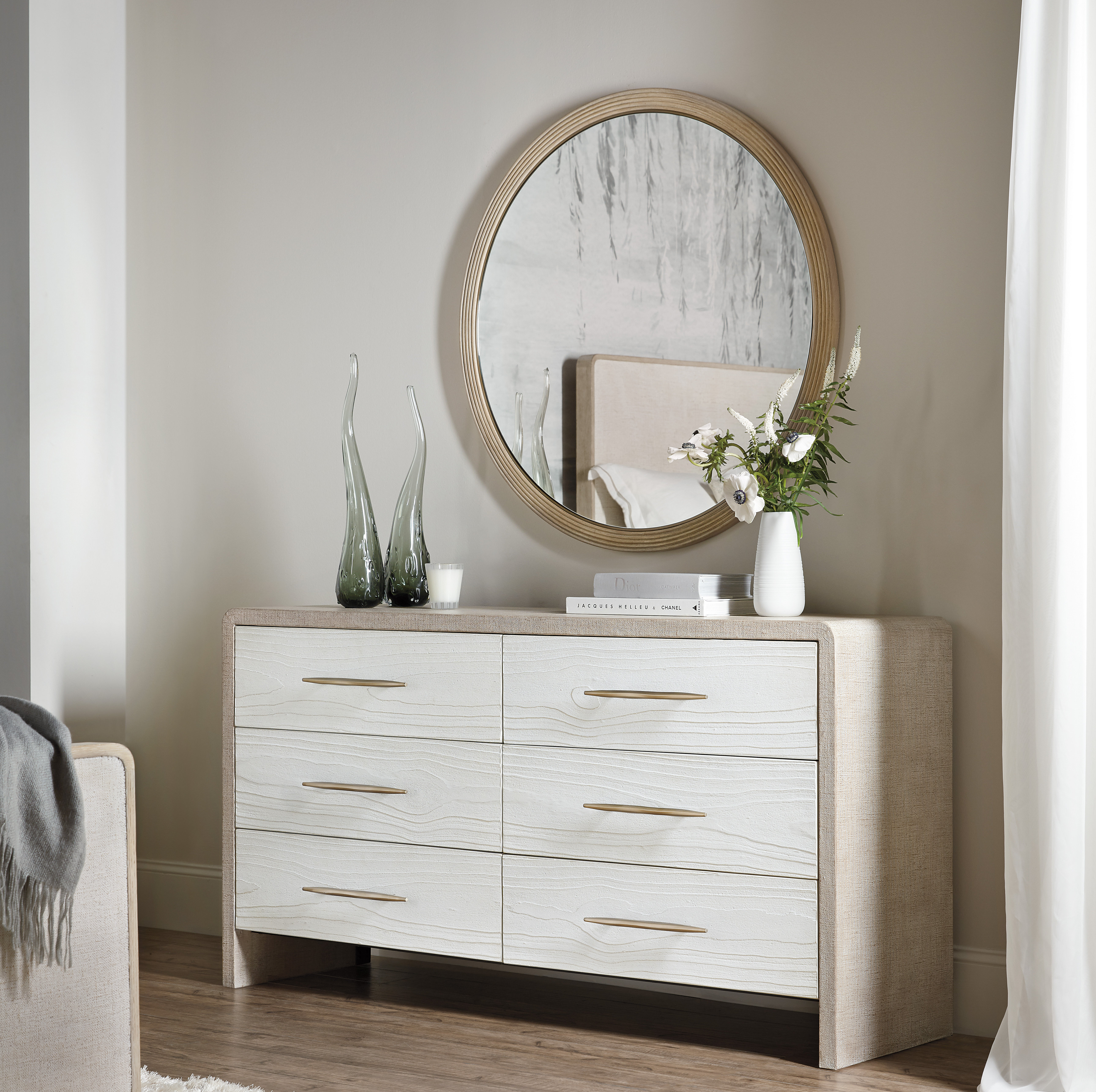 White double dresser with mirror store