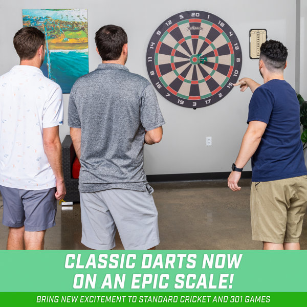GoSports 3 ft Giant Dartboard - Includes 12 Giant Darts and Scoreboard ...