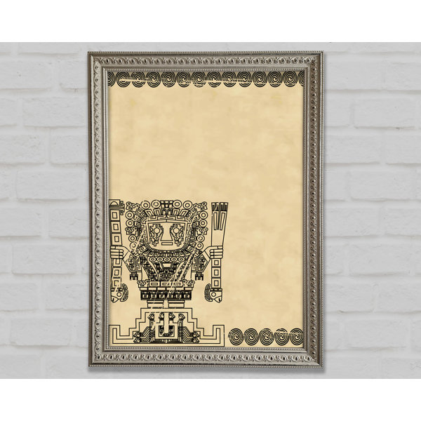 Bright Star Mayan Tribal Art - Single Picture Frame Print | Wayfair.co.uk