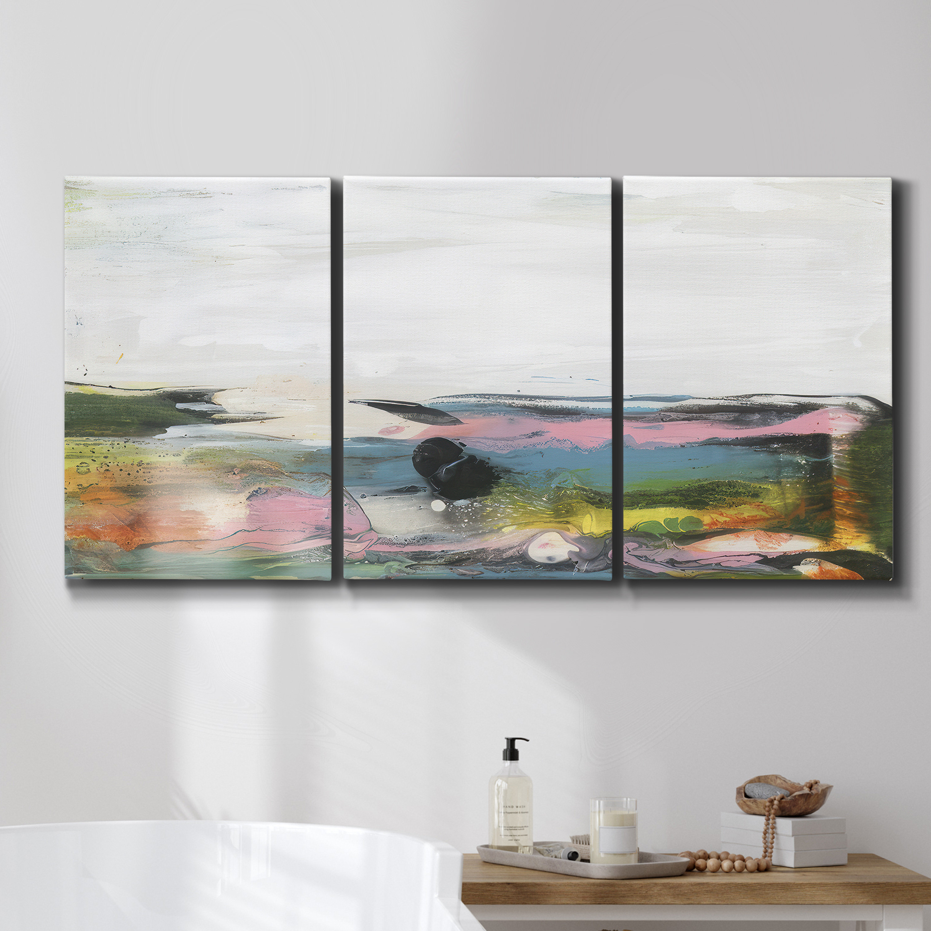 Orren Ellis Pastel Western Vista I - Multi Piece Framed Canvas ...