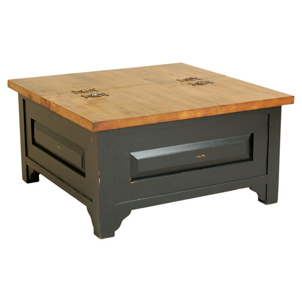 Oceans Apart French Painted Square Trunk Coffee Table | Wayfair.co.uk