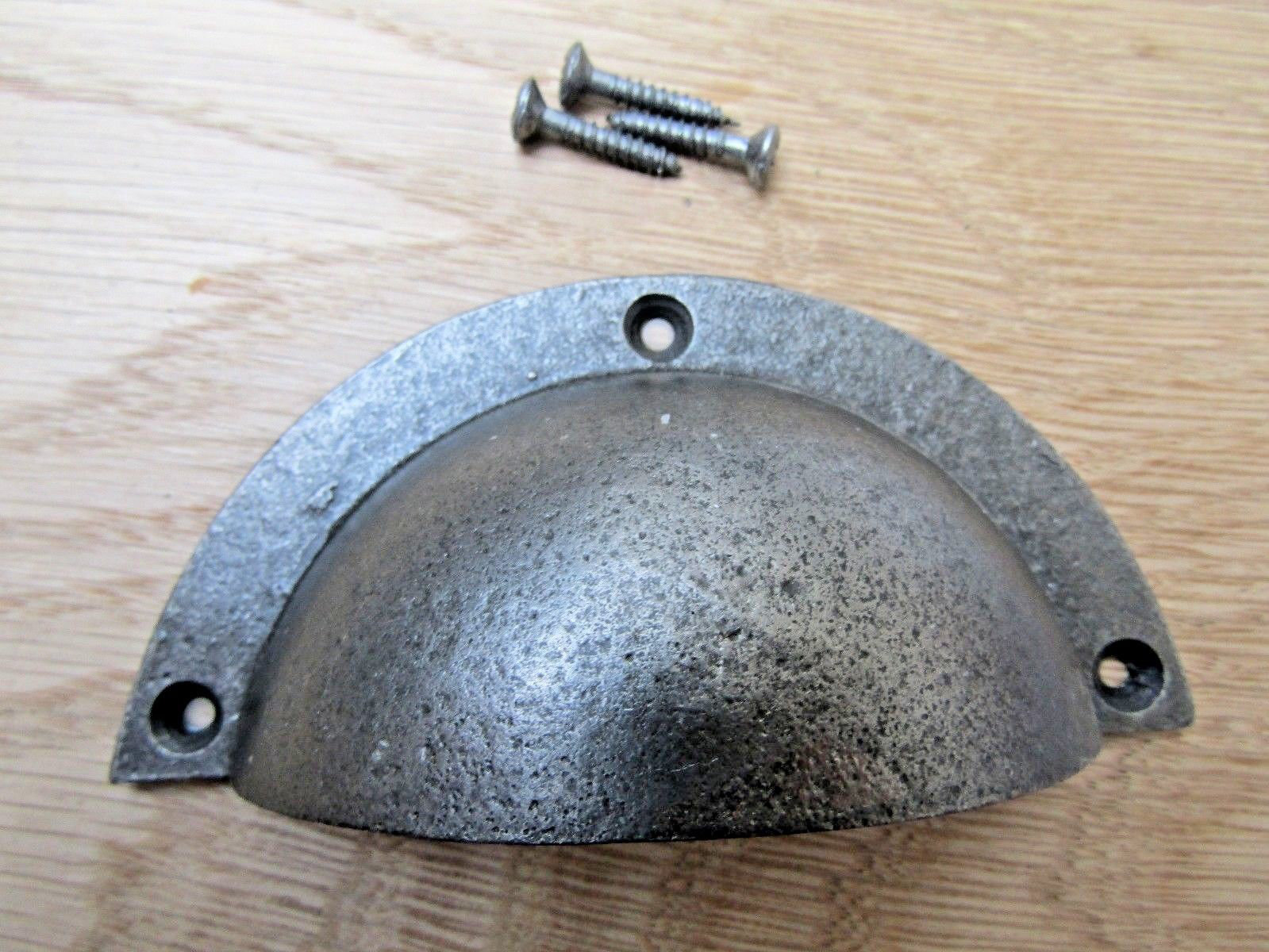 Ironmongery World Large Victorian Cup Pull Handle Antique Iron ...