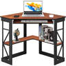 17 Stories Corner Computer Desk 30 Inches With Smooth Keyboard ...