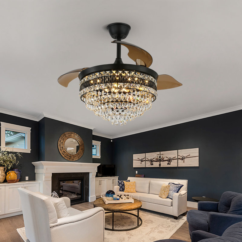 House of Hampton® Gulkis 42.12'' Ceiling Fan with LED Lights | Wayfair