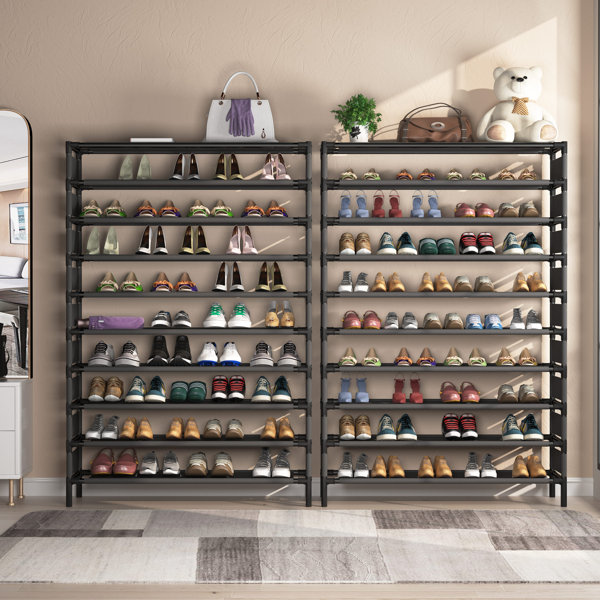 Rebrilliant 50 Pair 10 Tier Shoe Rack & Reviews | Wayfair