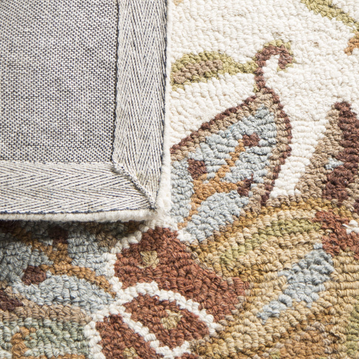 Andover Mills™ Folcroft Handmade Hand Tufted Wool Beige/Gray/Brown Rug ...