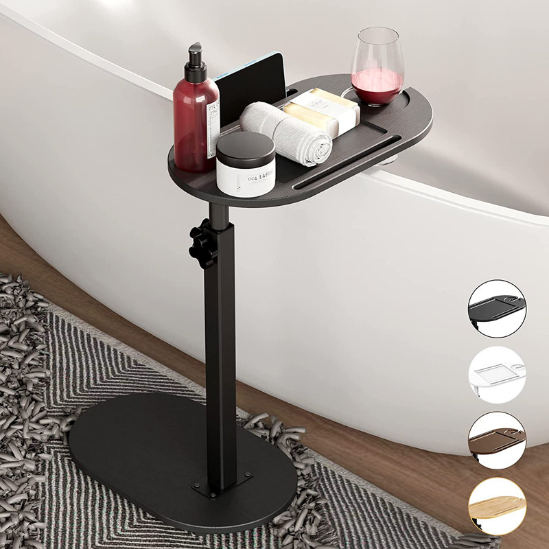 Latitude Run® Roeli Free-standing Bath Caddy, Adjustable Height, Can be ...