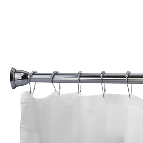 Straight Shower Curtain Rods You'll Love | Wayfair