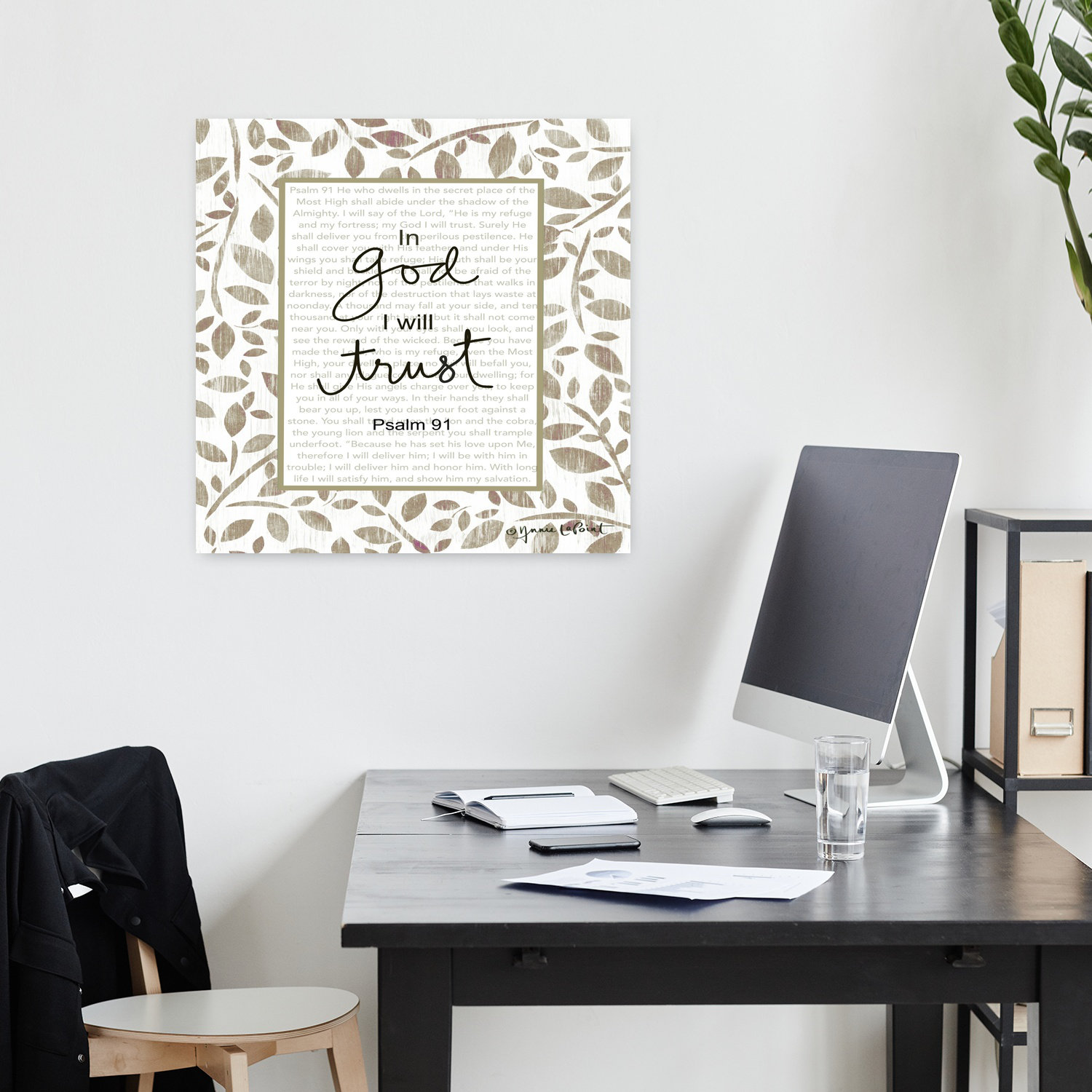 Ophelia & Co. In God I Will Abstract Contemporary Art | Wayfair