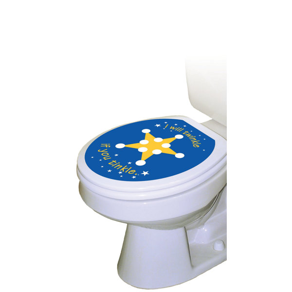 Toilet Tattoos Toilet Training Twinkle Star Toilet Seat Sticker, Lid ...