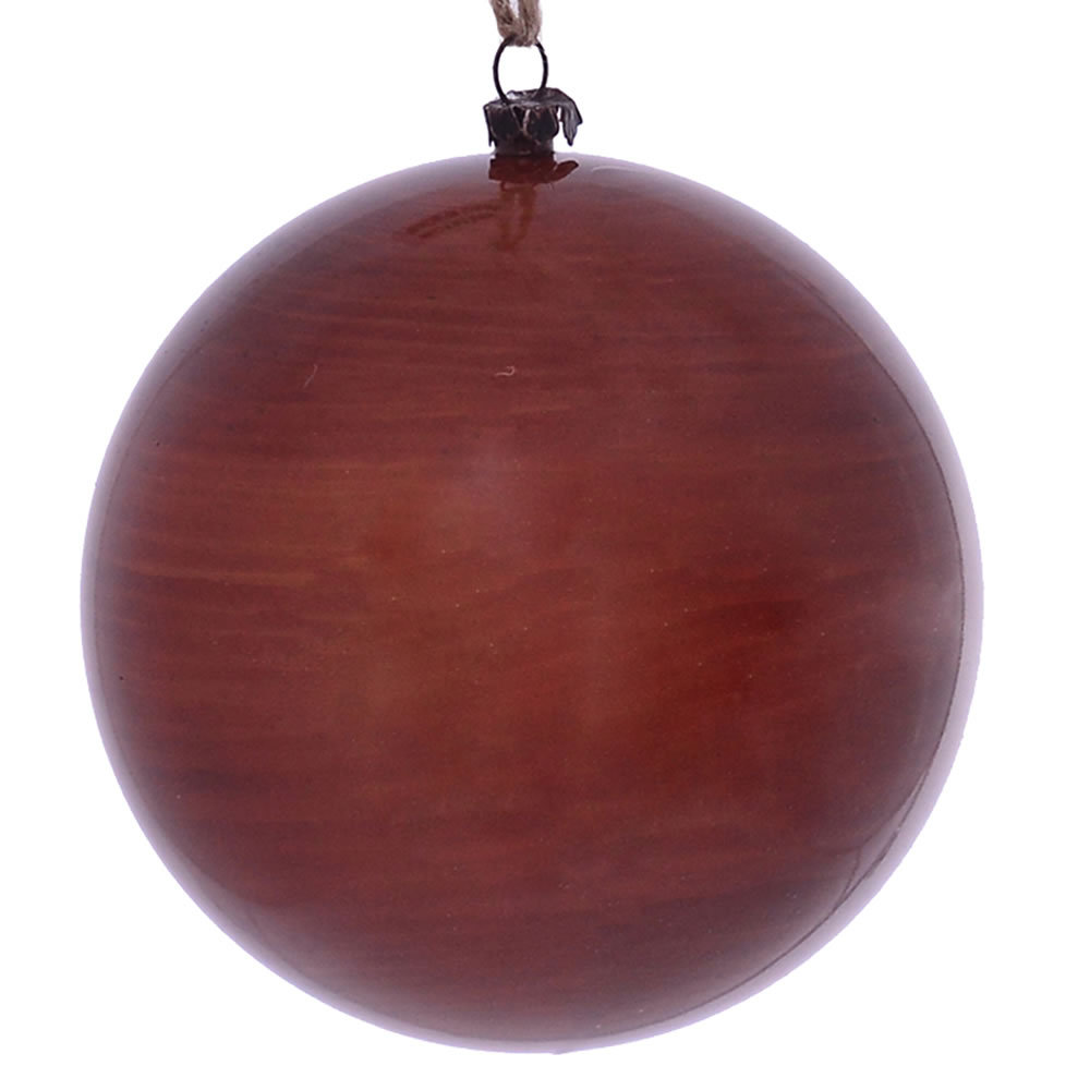 The Holiday Aisle® Wood Grain Ball Ornament | Wayfair