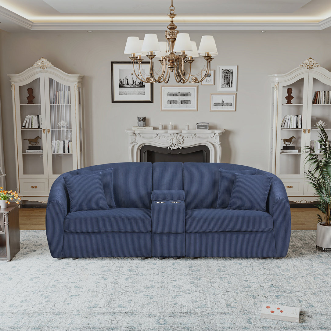 Latitude Run® oversized two-seat corduroy fabric sofa | Wayfair