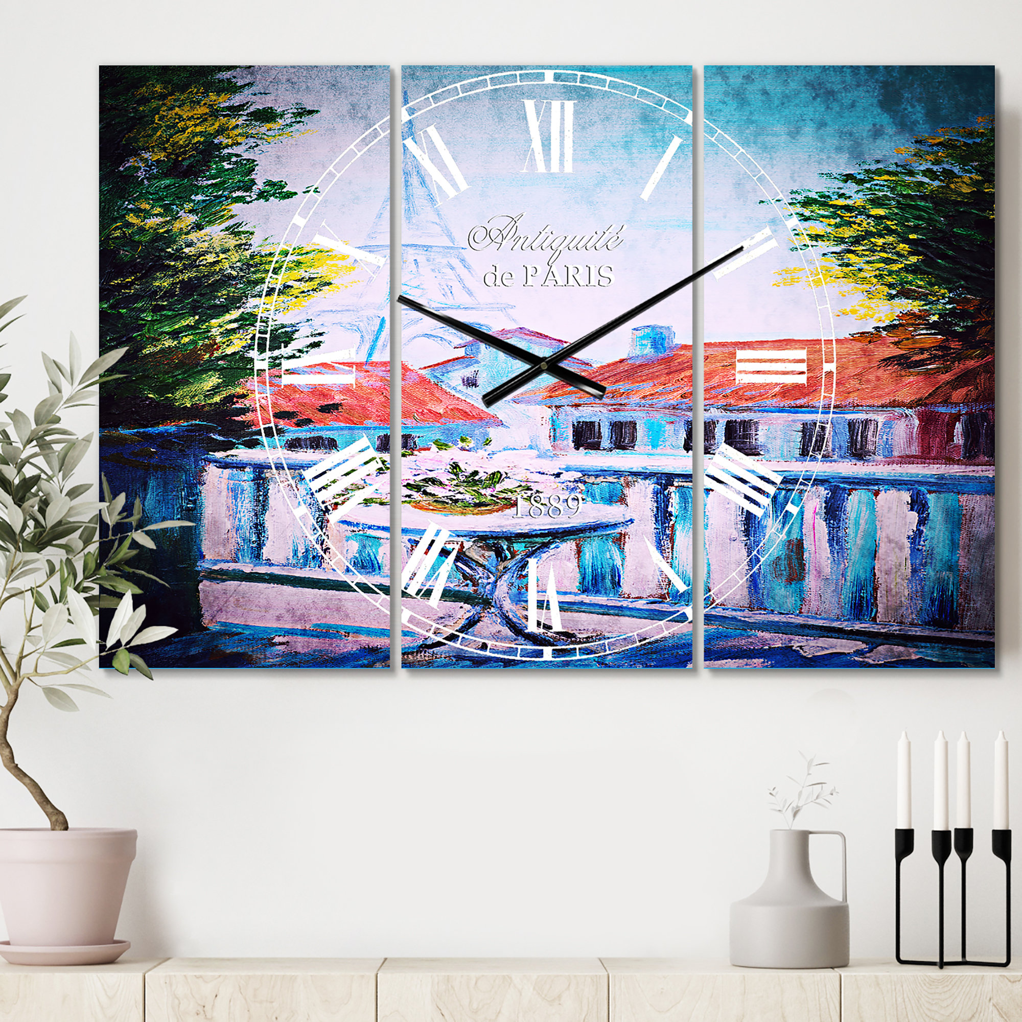 The Twillery Co. Swigart Oversized Farmhouse Wall Clock | Wayfair