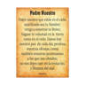 Trinx Padre Nuestro Lords Prayer Gold & White Christian Wall Art Print ...