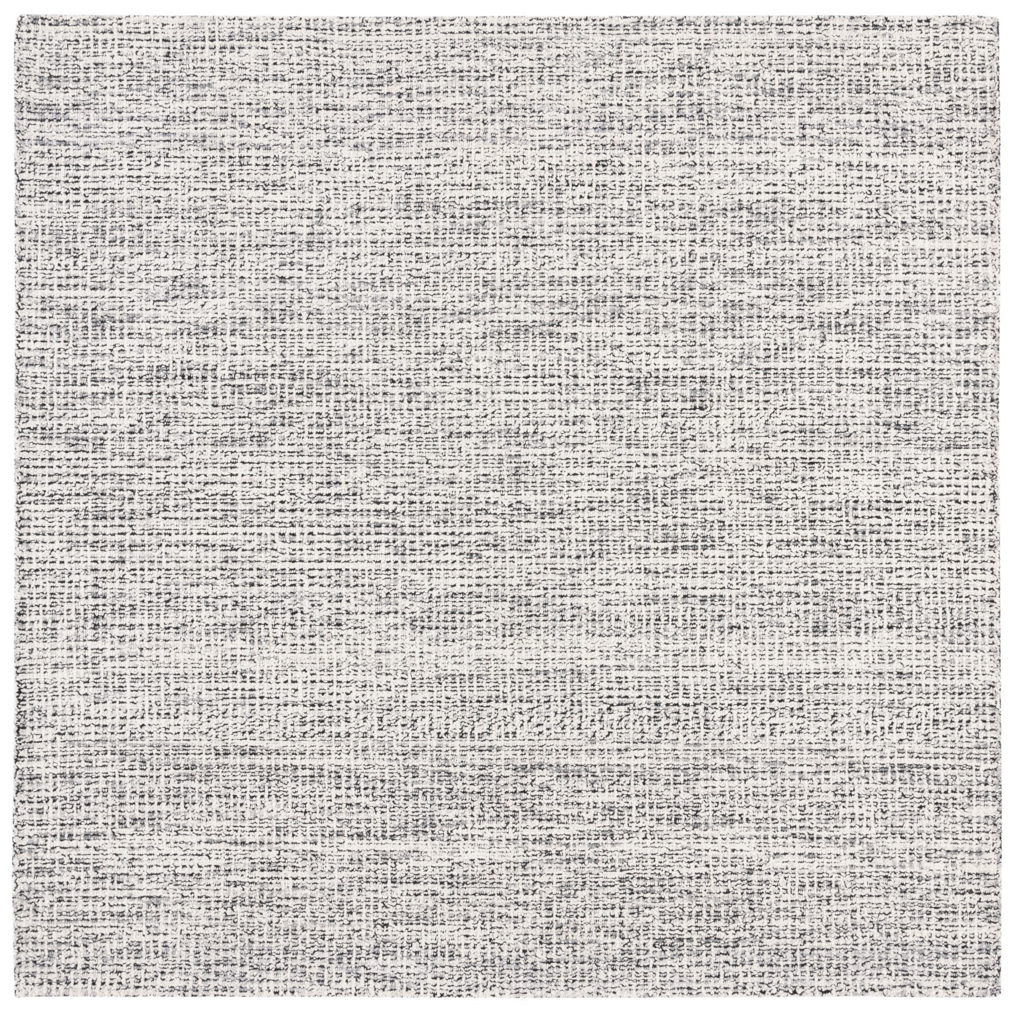 Gracie Oaks Narciza Abstract Hand Tufted Wool/Cotton Rug in Black/Gray ...