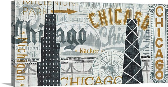 George Oliver Brodin Hey Chicago Vintage by Michael Mullan Textual Art ...
