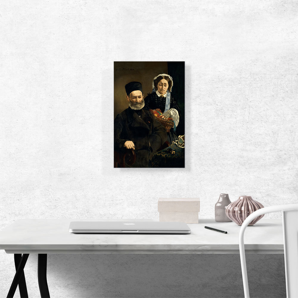 ARTCANVAS Portrait Of Mr. And Mrs. Auguste Manet 1860 Canvas Art Print ...