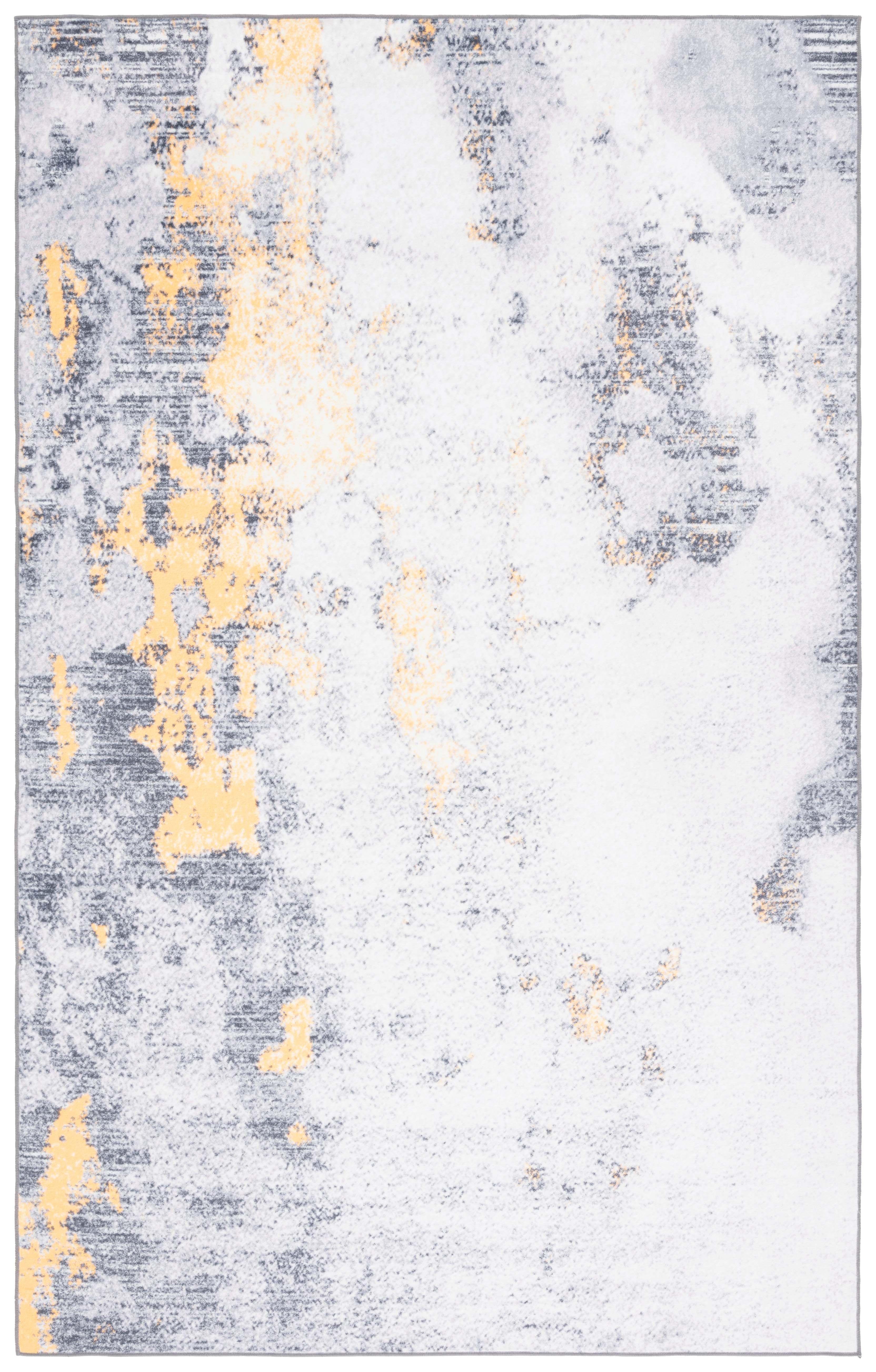 Wrought Studio™ Josalina Monica 803 Area Rug In Grey / Gold | Wayfair