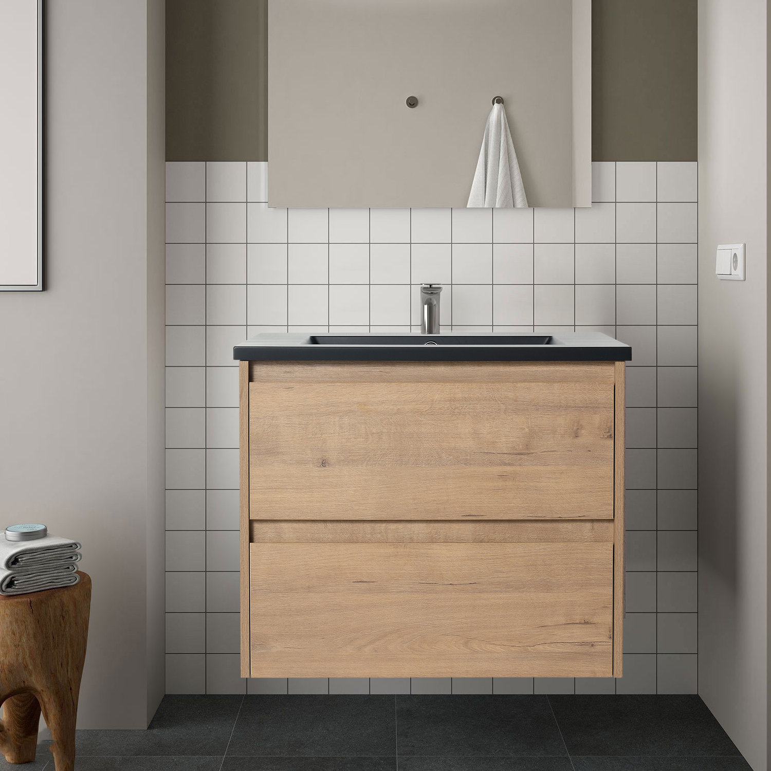 Latitude Run® 24'' Single Bathroom Vanity with Resin Top - Wayfair Canada