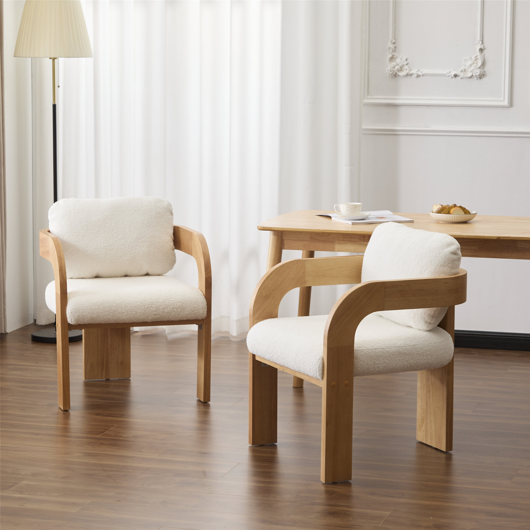 Hokku Designs Two Dining Chairs With Pillow Back - Wayfair Canada
