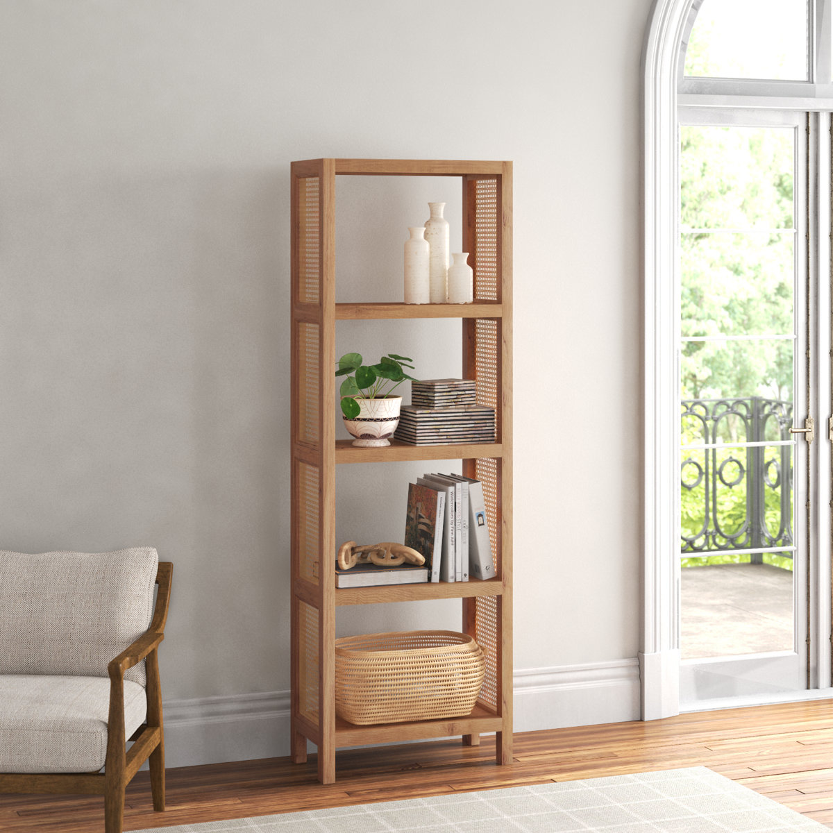 Joss & Main Trey 72" H x 24" W Standard Bookcase | Joss & Main