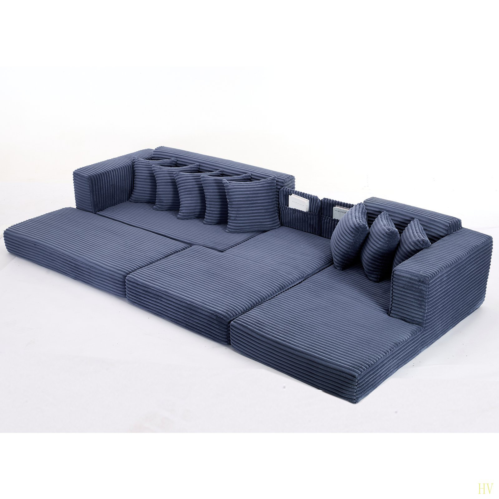 Ivy Bronx Oversize Cloud Sectional Couch, L-Shape Sofa, Convertible ...