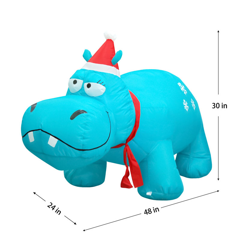 The Holiday Aisle® Hippo Inflatable & Reviews | Wayfair