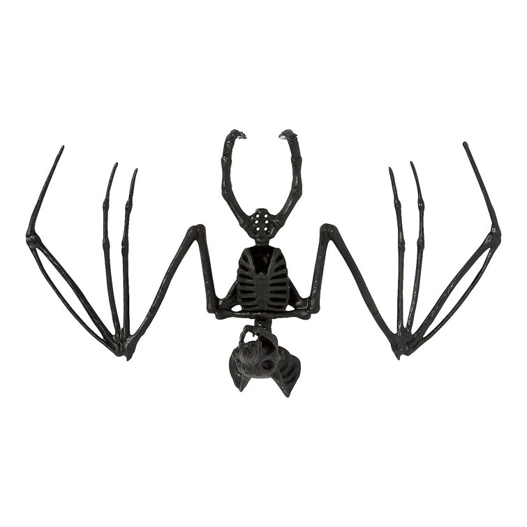The Holiday Aisle® Hanging Bat Skeleton Halloween Decorations | Wayfair