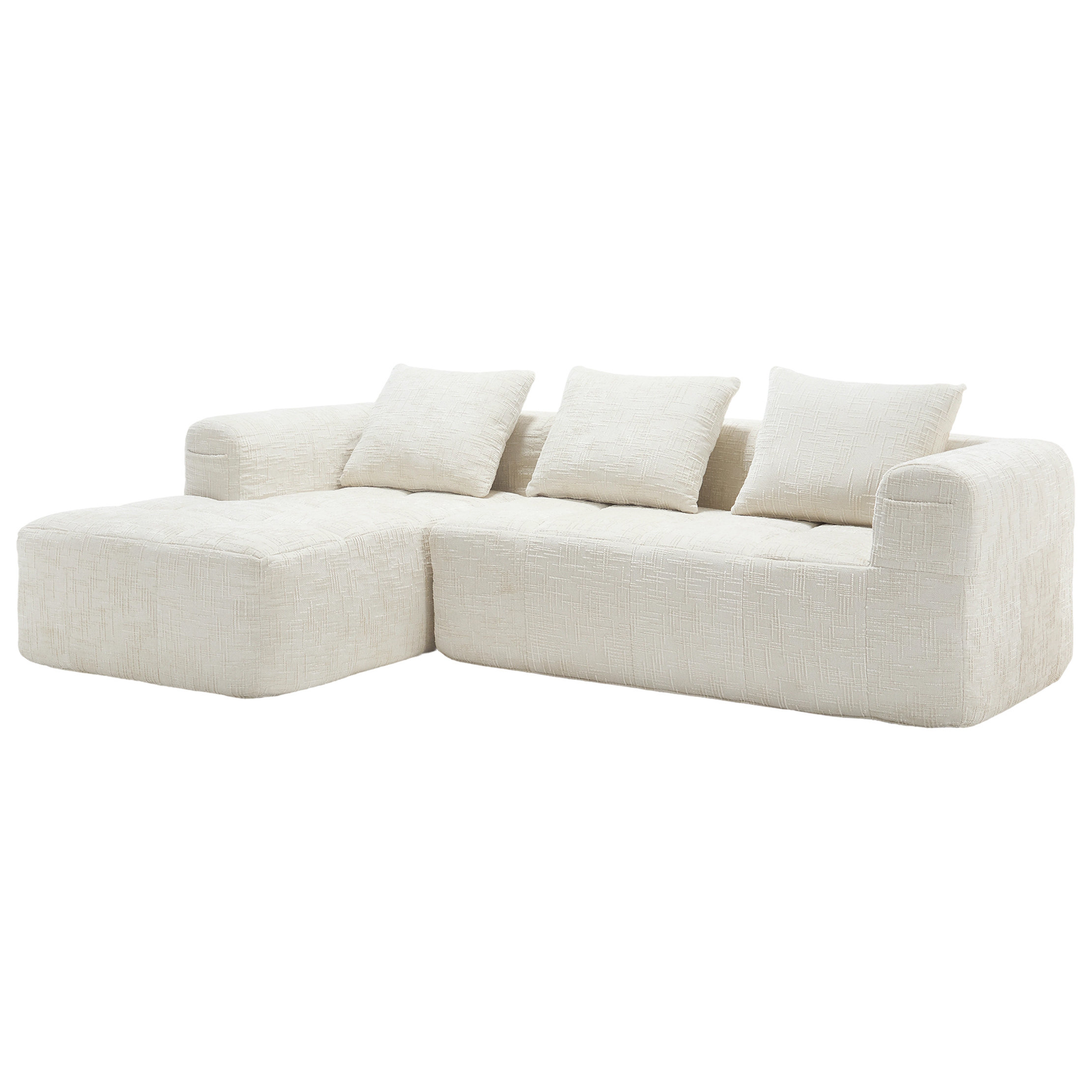 Latitude Run® Modular Sectional Sofa,Modern Modular L-Shaped Sofa With ...