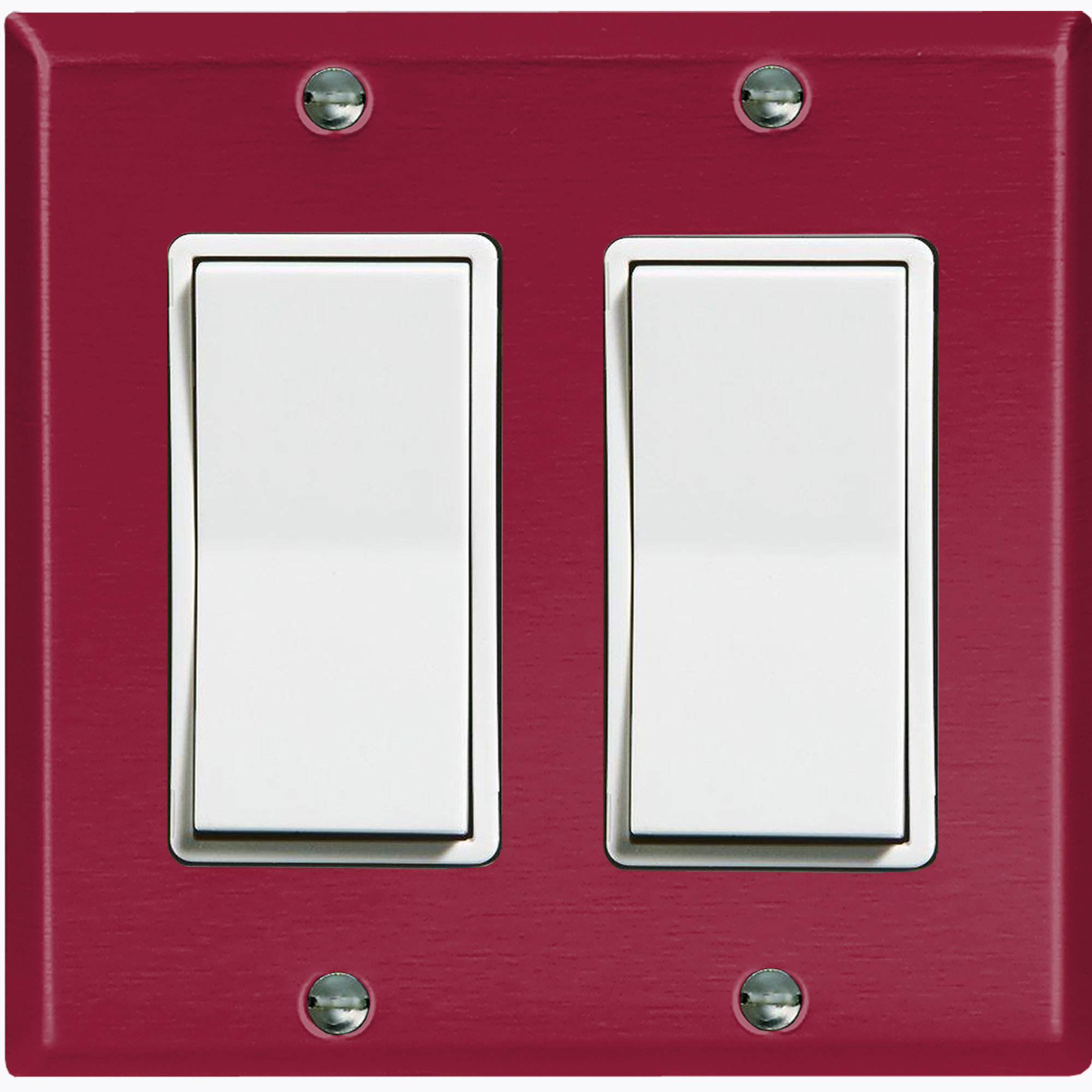 WorldAcc 2-Gang Toggle Light Switch Wall Plate | Wayfair