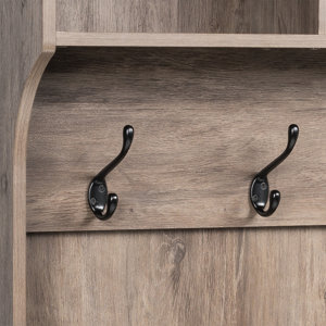 Gracie Oaks Gracie Hall Tree 60'' Wide with Bench & Reviews | Wayfair