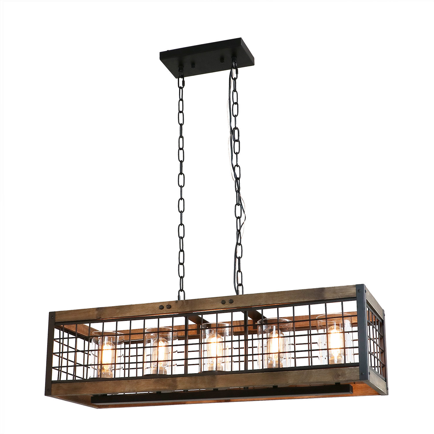 17 Stories Kitchen Island Dining Room Light Fixture Farmhouse Linear ...