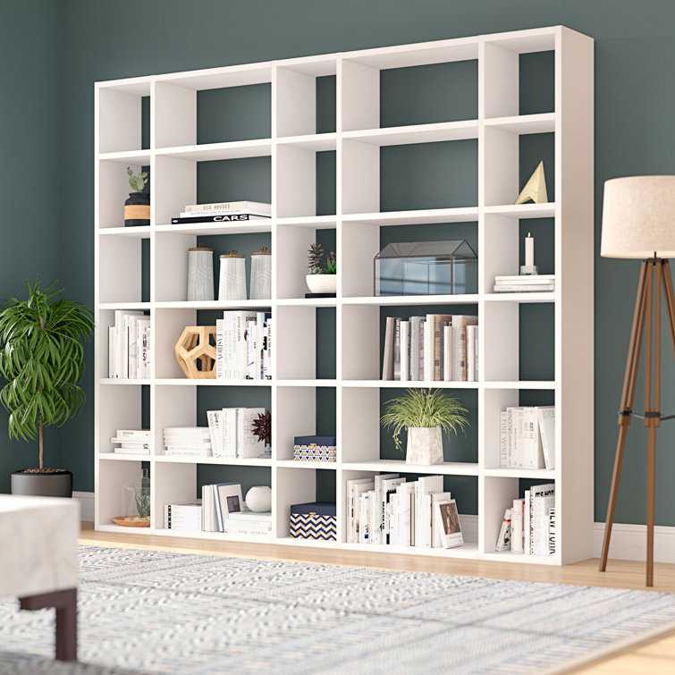 Wade Logan® Araeya Geometric Bookcase & Reviews | Wayfair