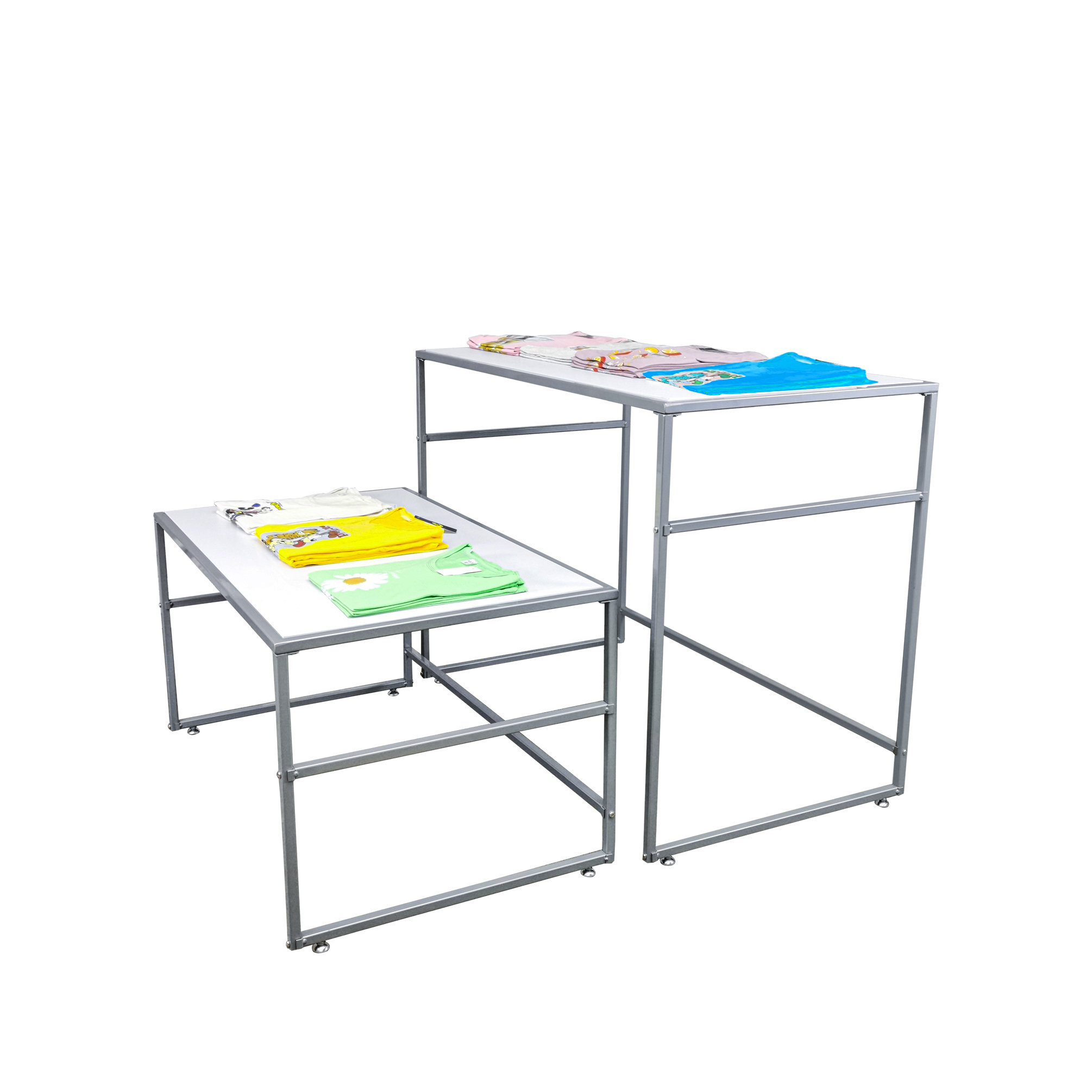 Latitude Run® Set of 2 Nesting Display Tables 41.46" W x 24.02" D x 32. ...