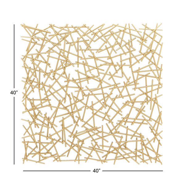 Mercury Row® Metal Overlapping Lines Geometric Home Wall Decor ...