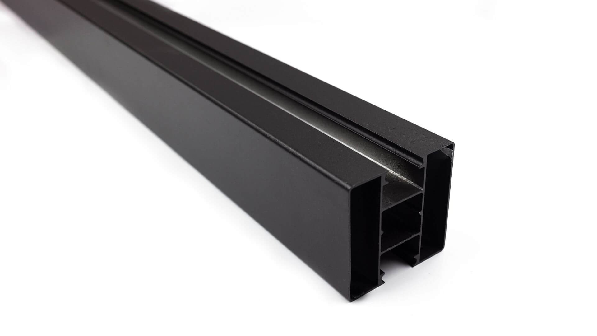 Frame It All Charcoal Aluminum Line Post for Posts | Wayfair