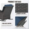 Winston Porter Wendye Comfortable PE Rattan Wicker Outdoor Rocking ...