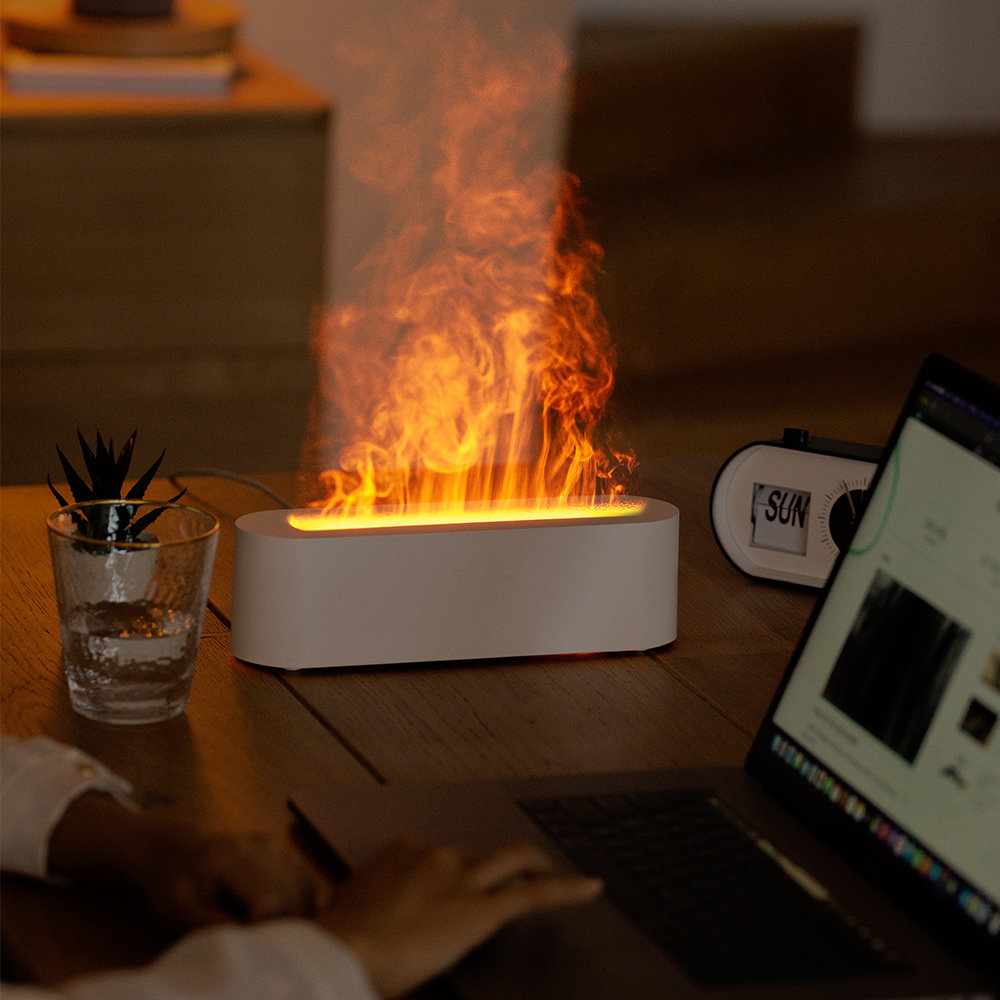 Wrought Studio™ Simulated Flame Aromatherapy Humidifier | Wayfair