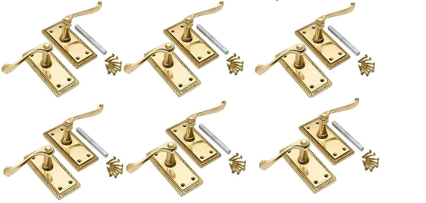 Brayden Studio 6 Pairs Georgian Design Lever Latch Handle | Wayfair.co.uk
