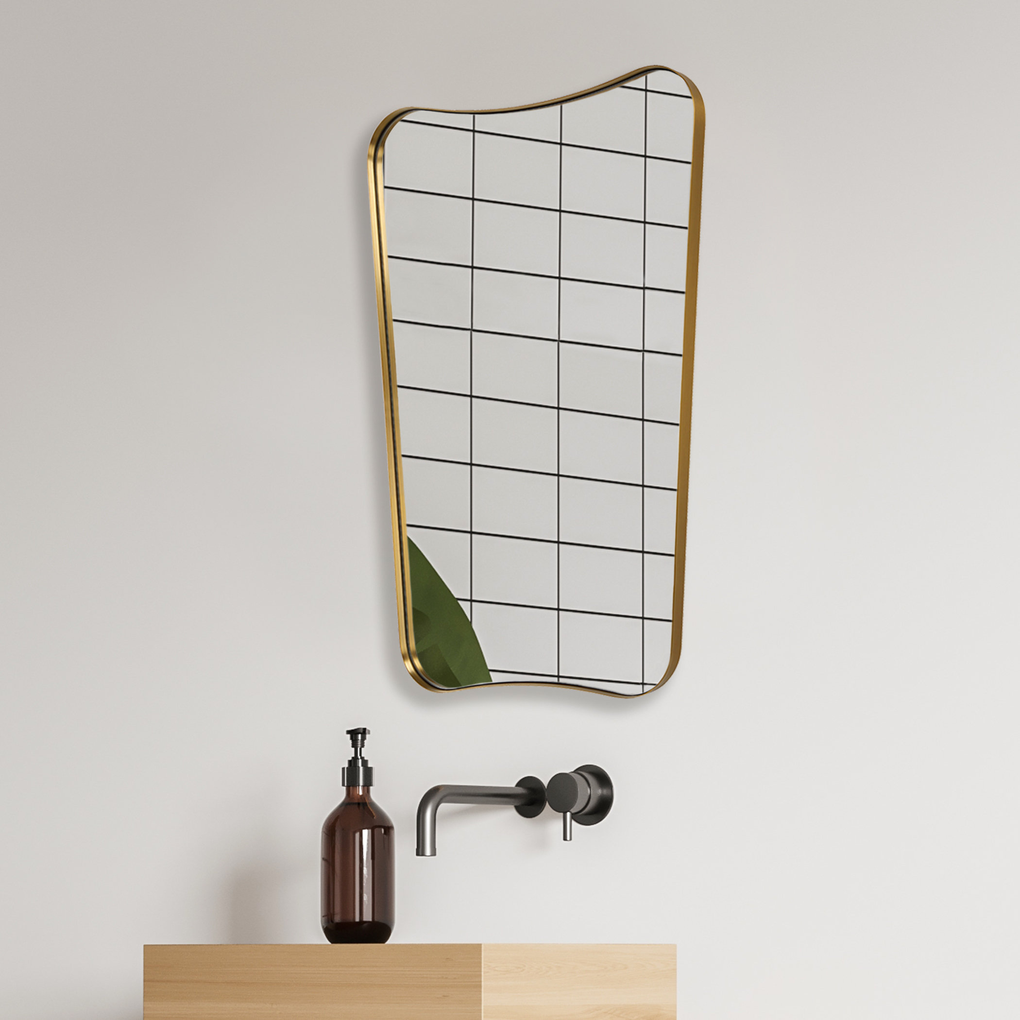 Joss & Main Capra Wavy Metal Wall Mirror & Reviews - Wayfair Canada