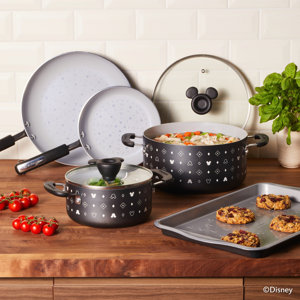 Farberware Disney Monochrome Ceramic Nonstick Cookware Pots And Pans ...