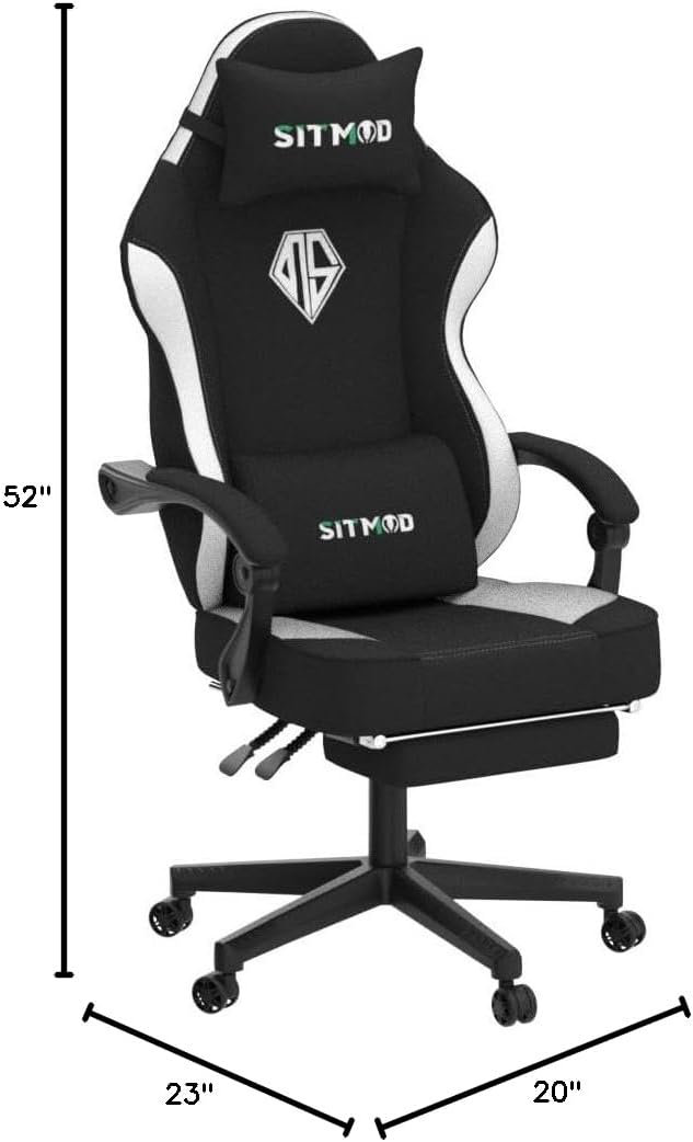 Inbox Zero Adjustable Reclining Swiveling PC & Racing Game Chair | Wayfair