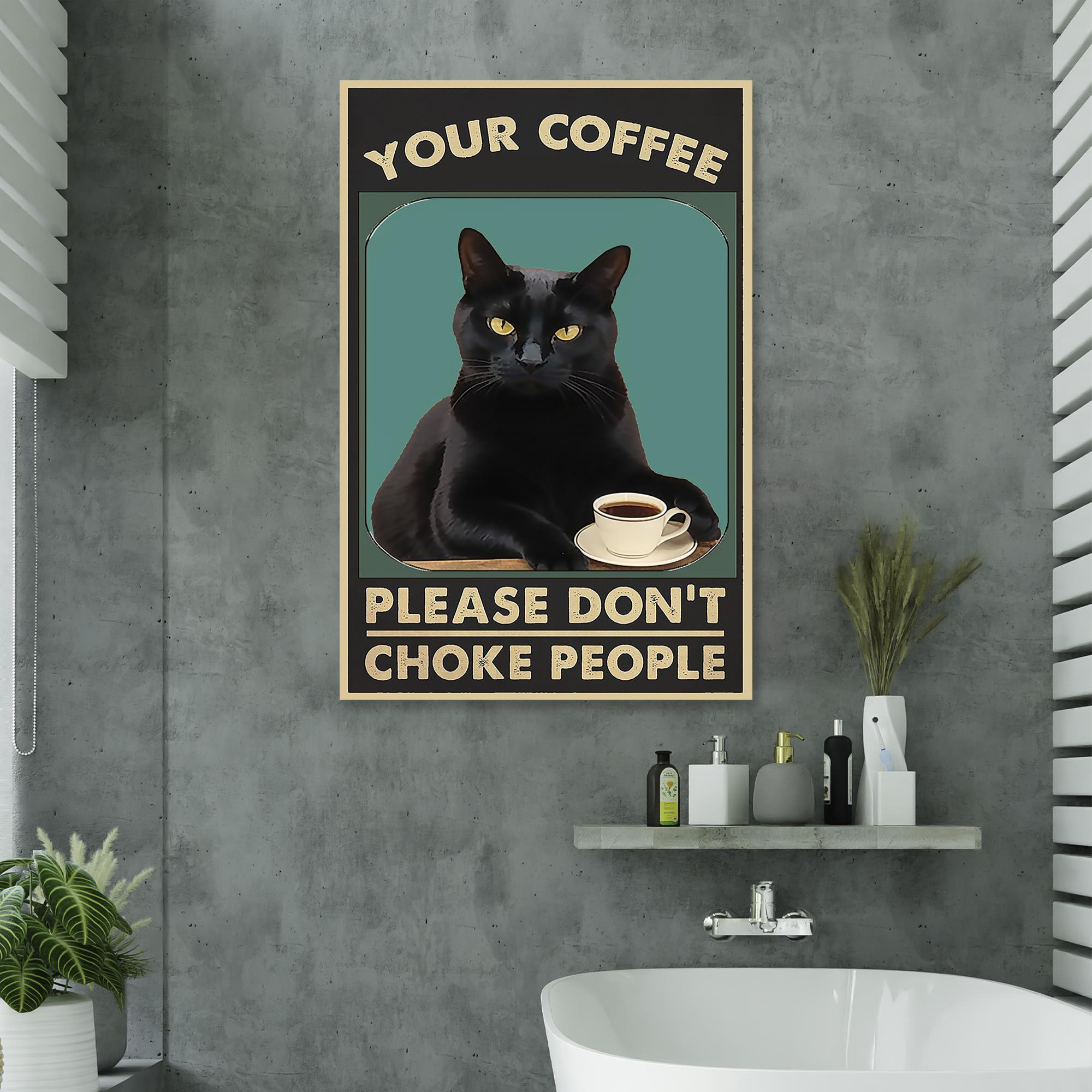 Trinx Your Coffee Please Dont Choke People - Wrapped Canvas Graphic Art ...