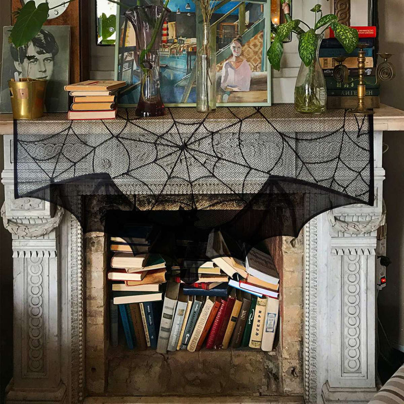 The Holiday Aisle® Helmes Polyester Mantel Scarf | Wayfair